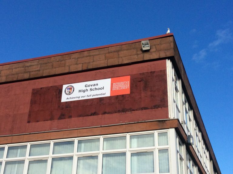 Govan High School - Sign Construction & Fitting Services